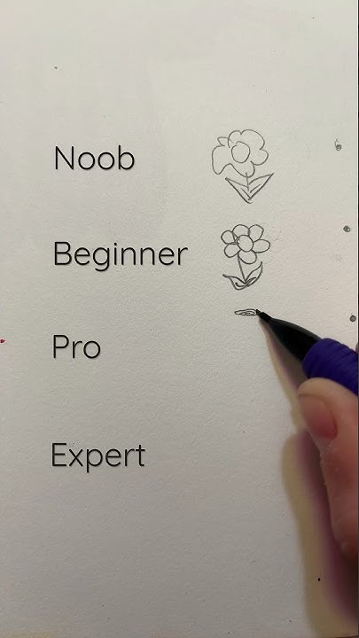 Noob vs. Beginner vs. Pro vs. Expert Artist! 🌹 | #art #youtubeshorts #drawing - YouTube