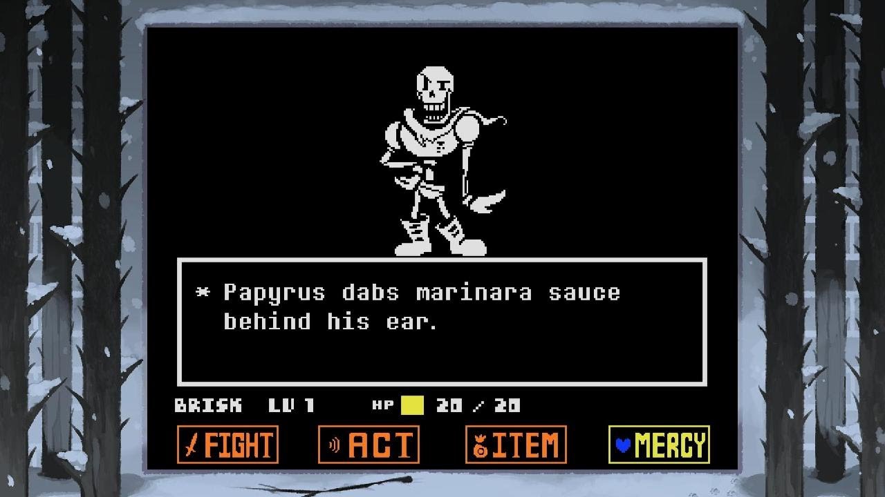 Undertale PAPYRUs fight - YouTube