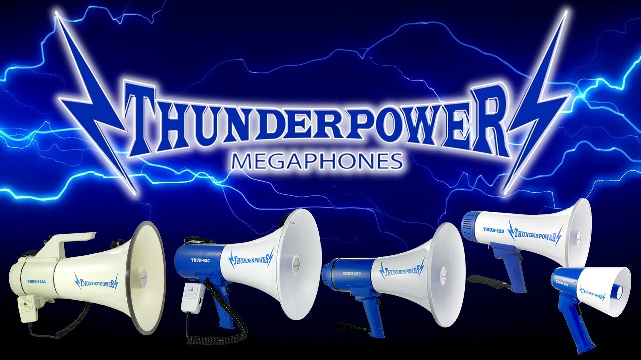 ThunderPower Megaphones for Business and Government - Extra Loud, You ...