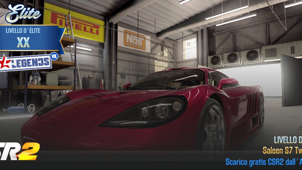 [CSR2] Saleen S7 Twinturbo (ÉLITE 0) shift and tune for 7.57x - YouTube