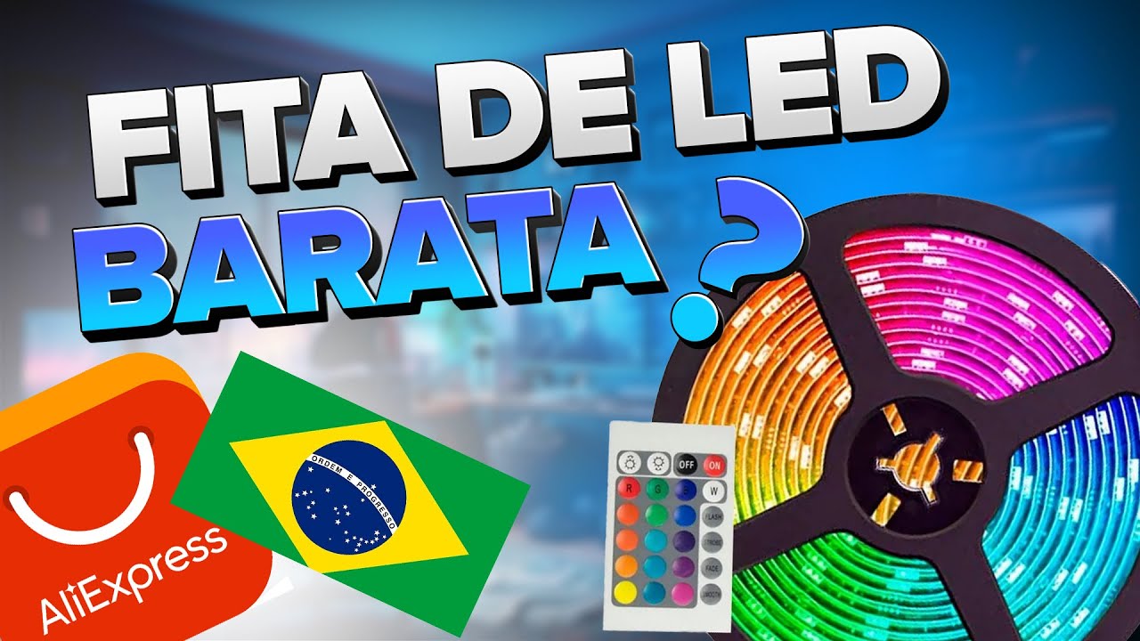 MELHOR FITA DE LED RGB BARATA e em Estoque no Brasil - Aliexpress - YouTube