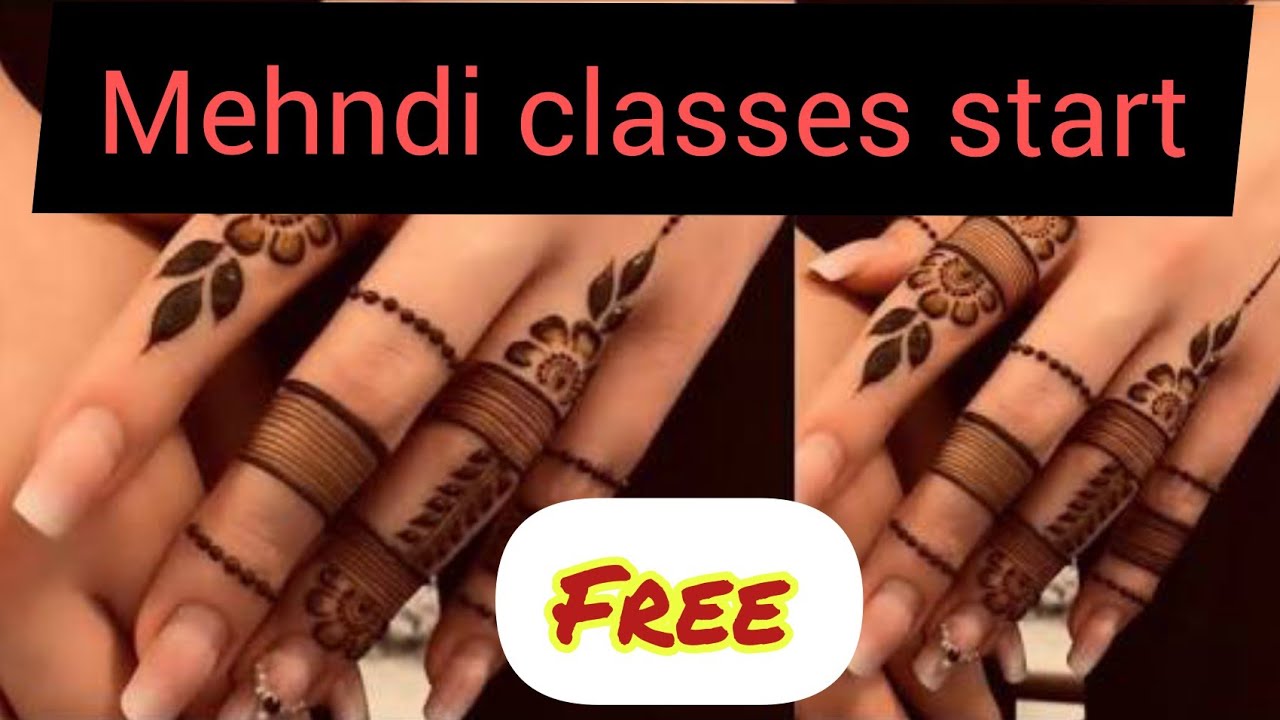 Mehndi Classes Free | Mehndi For Beginners | How We Learn Mehndi ...