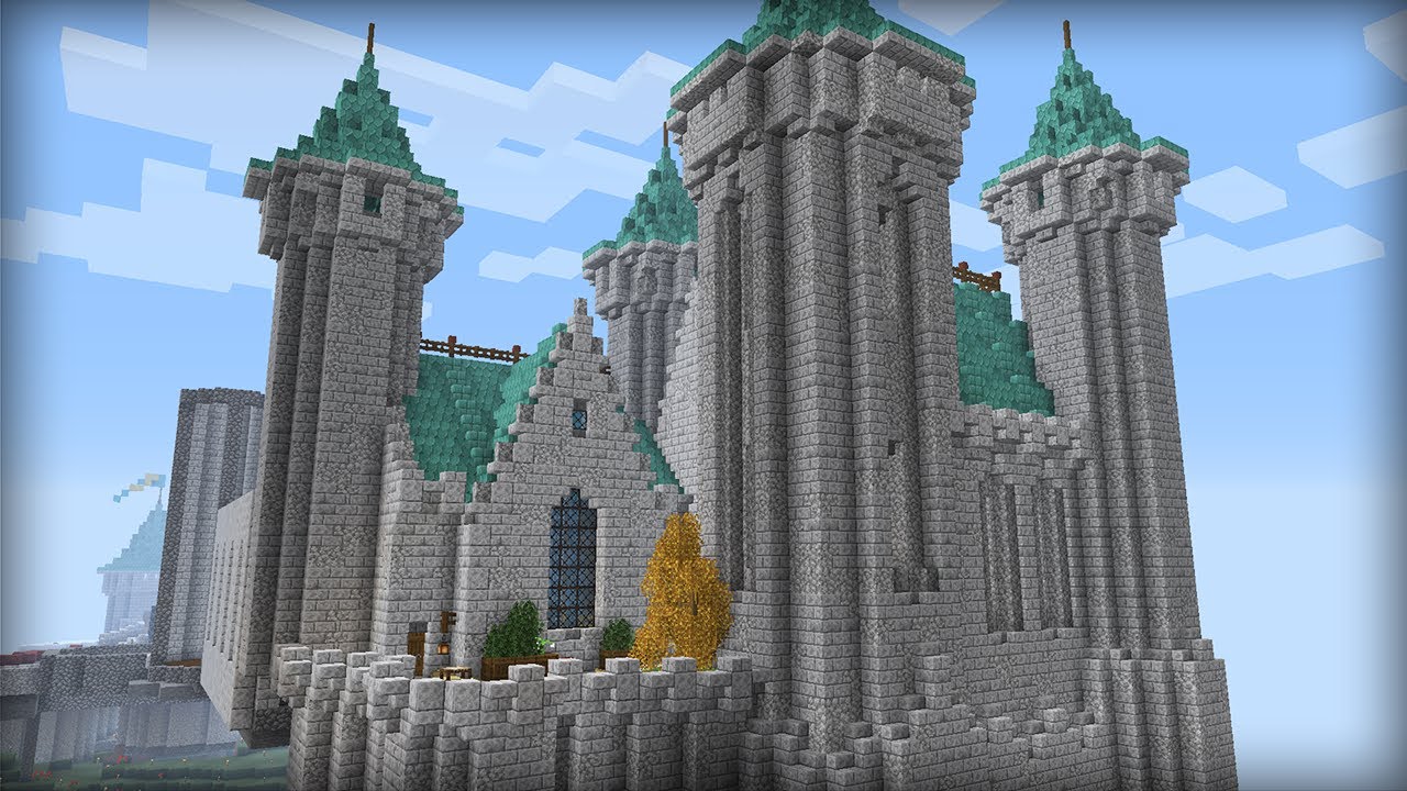 More Castle Progress! | Minecraft 1.14 Vanilla Survival - YouTube