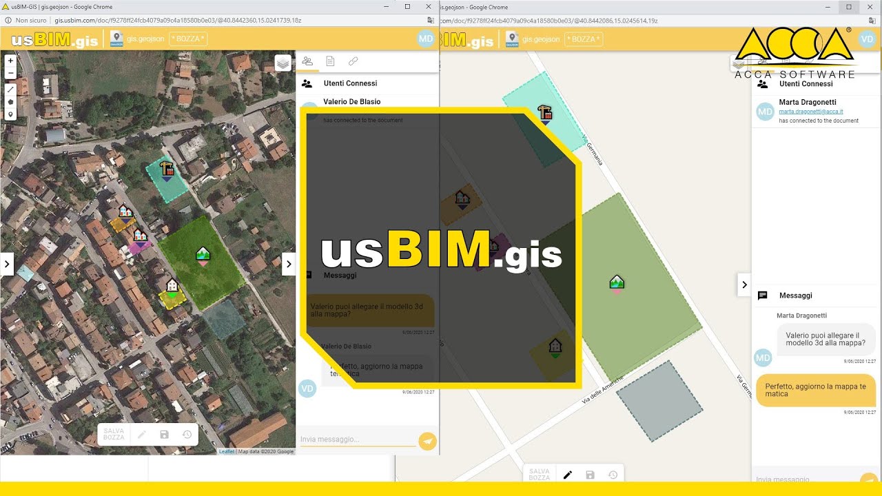 GIS maps | usBIM.gis | ACCA software - YouTube