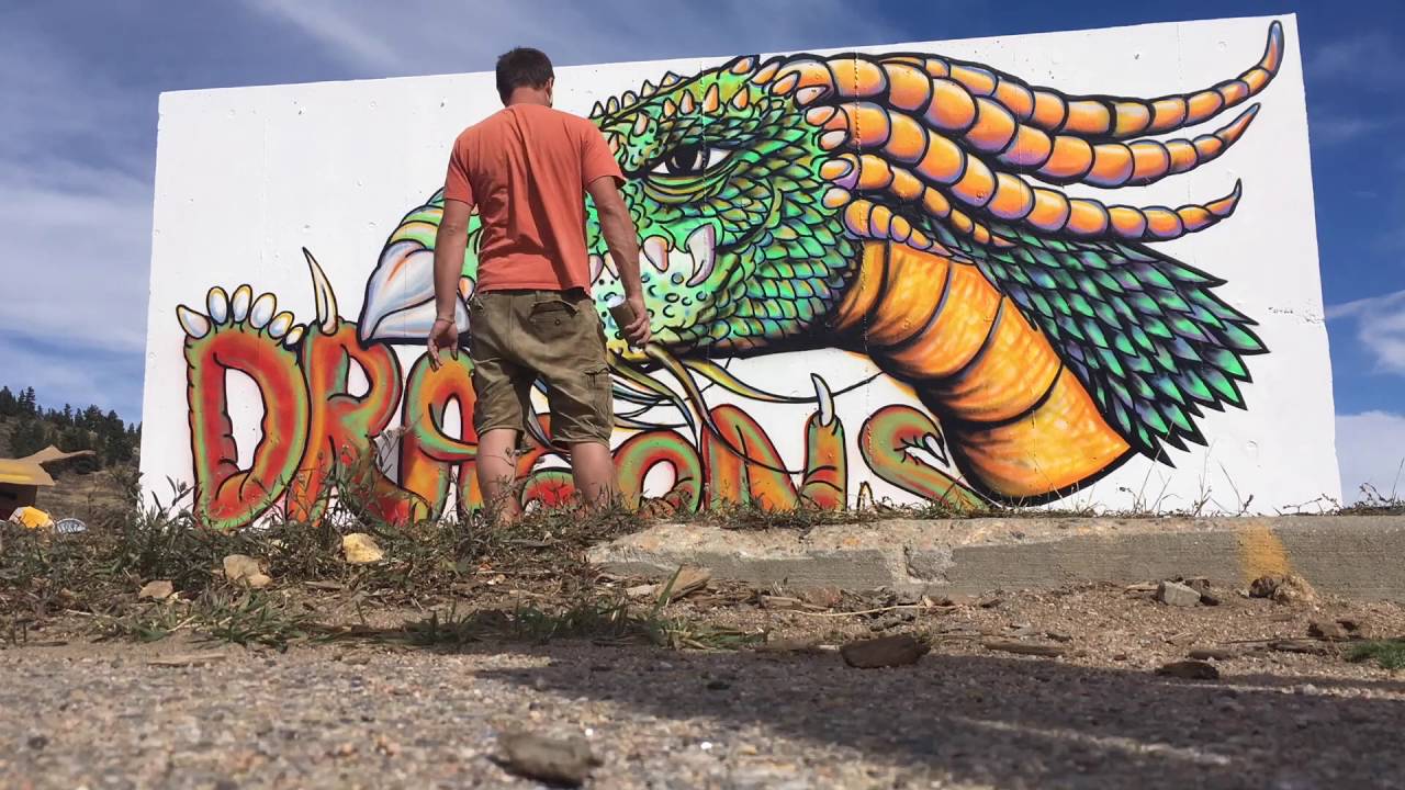 Dragon Graffiti | moravo.art - YouTube