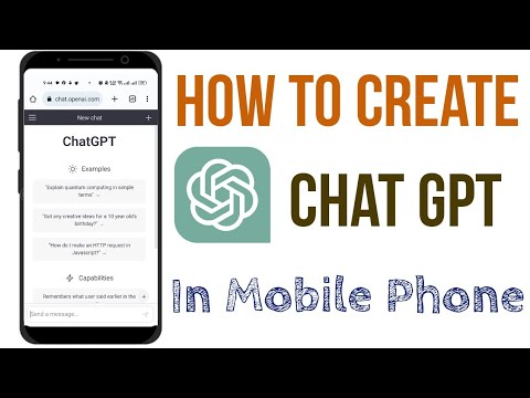 How To Create a Chat GPT Account in a Mobile Phone | Sign Up For Chat ...