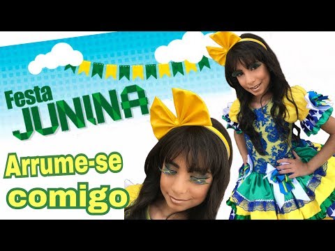 Arrume-se comigo para Festa Junina: Caipirinha Brasil | Copa do Mundo