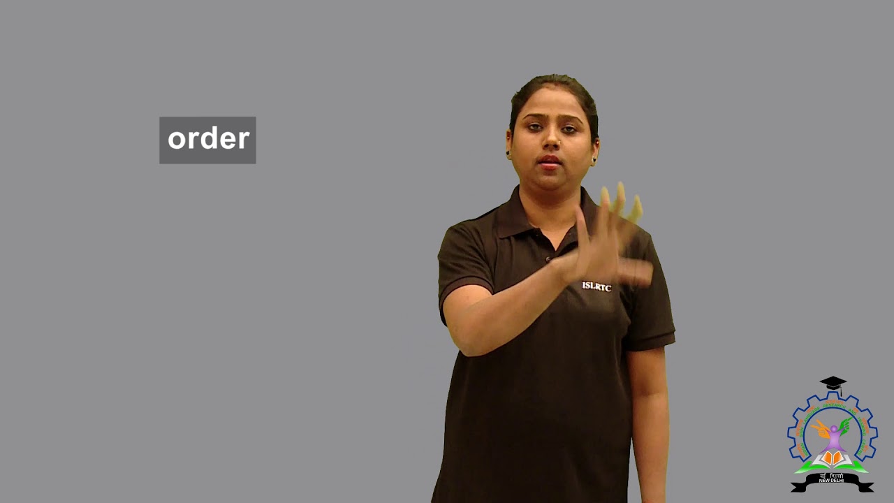 order, command, direct, instruct (sign 2) - YouTube