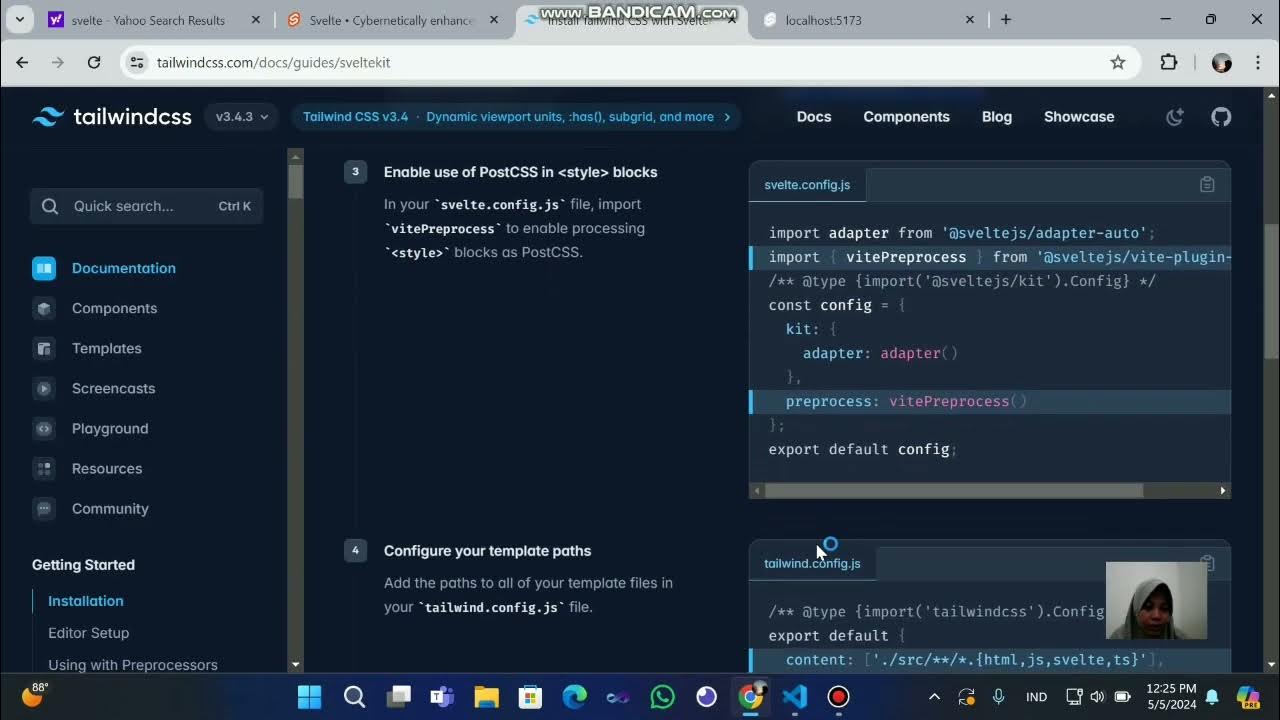 Tutorial Instalasi SvelteKit dan Integrasi dengan Tailwind CSS #informatika#universitasmadura ...