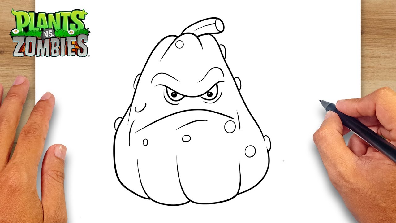 How to draw Squash Plants vs Zombies - YouTube