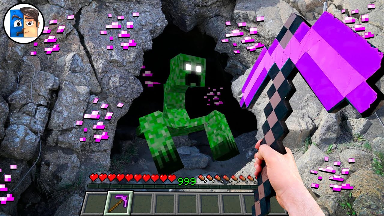 Minecraft in Real Life POV - SCARY CREEPER MUTANT in REALISTIC ...