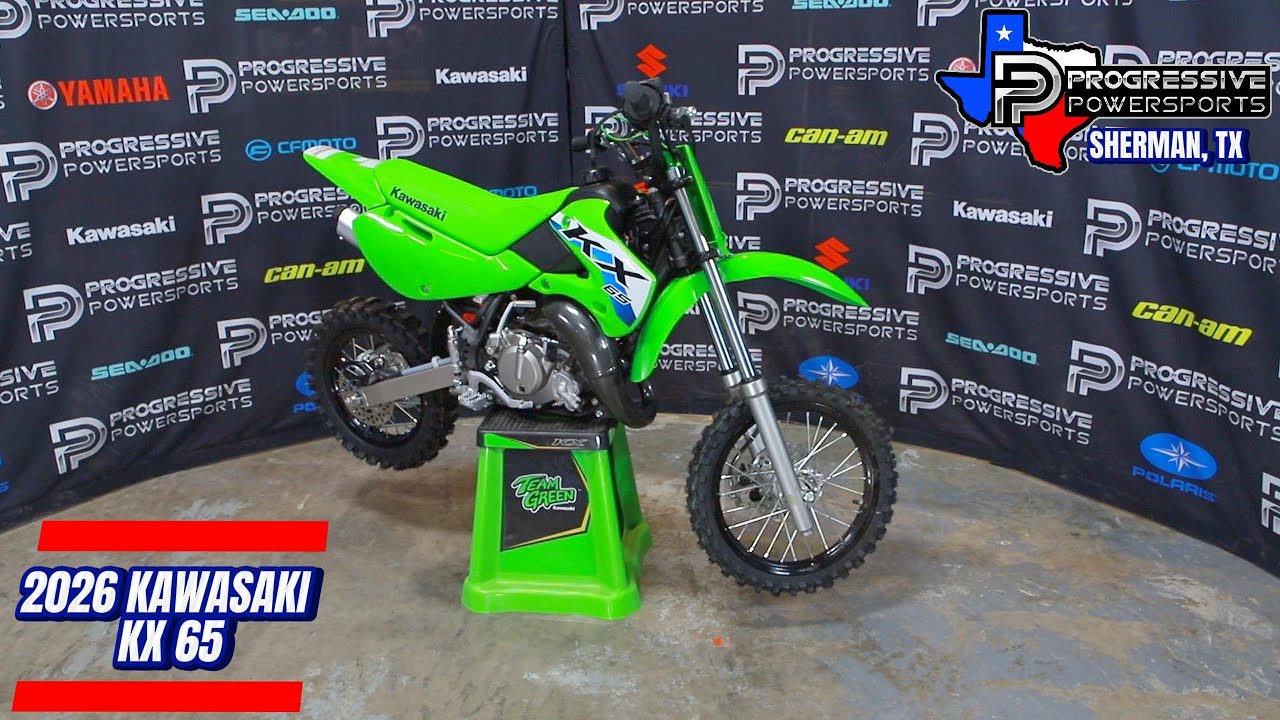 NEW 2026 KAWASAKI KX 65 Dirt Bike For Sale In Sherman, TX - YouTube