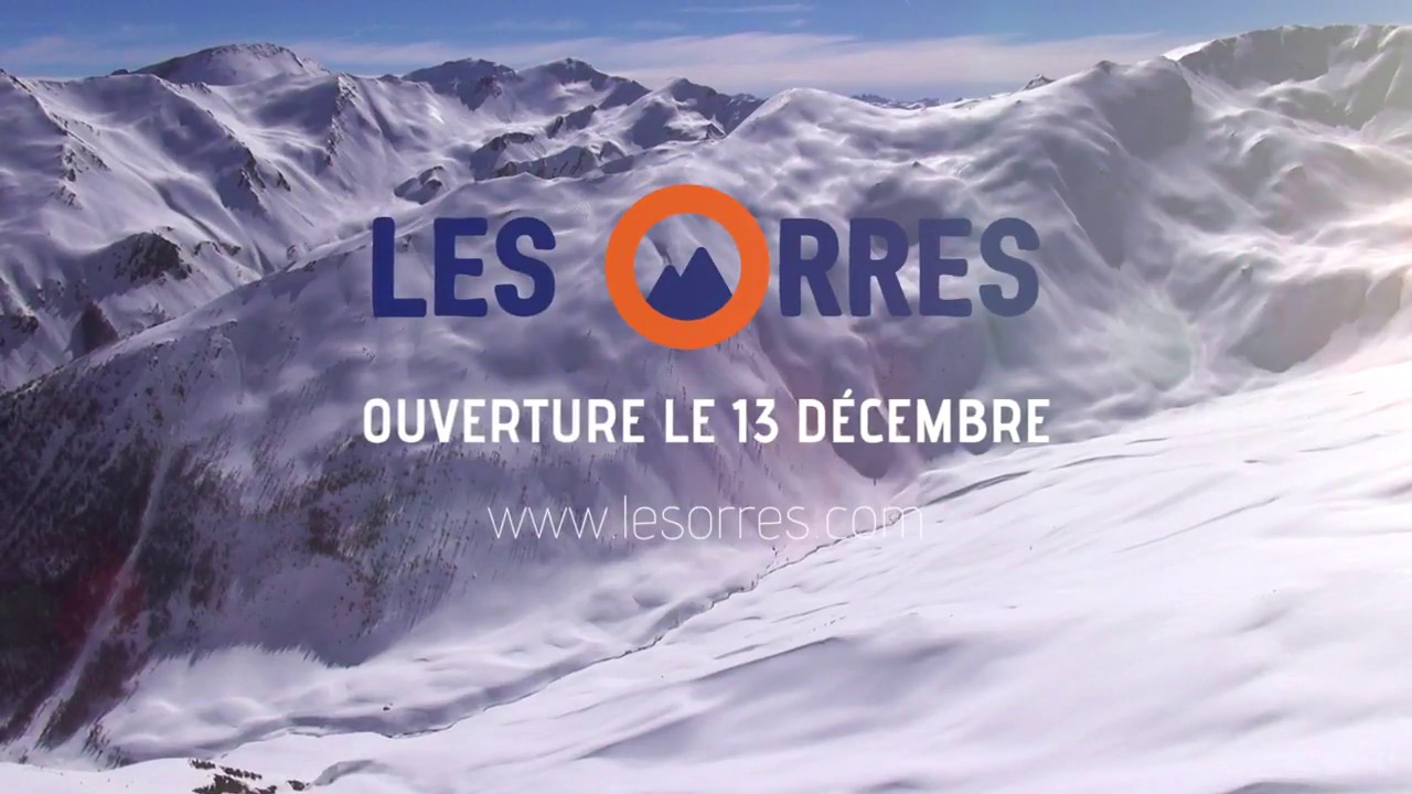 Les Orres, station de ski en vue aérienne par drone - YouTube