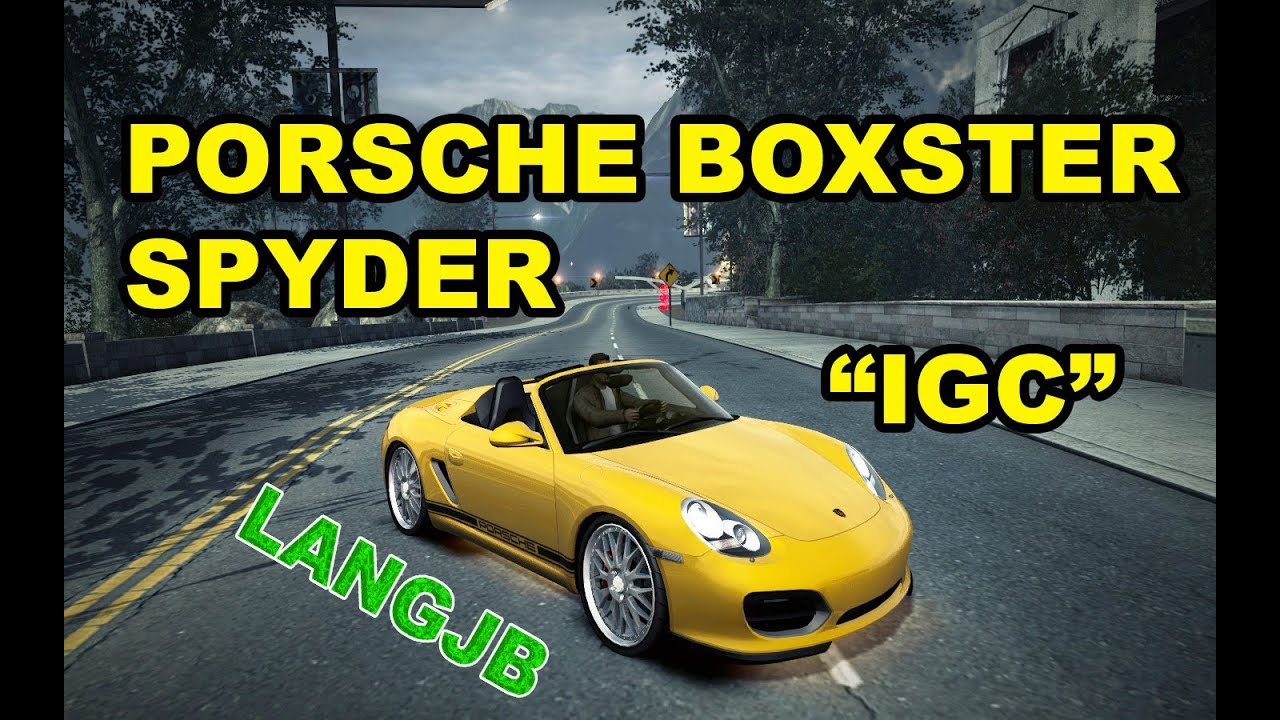 NFS World Porsche Boxster Spyder "IGC" [LANGJB] - YouTube