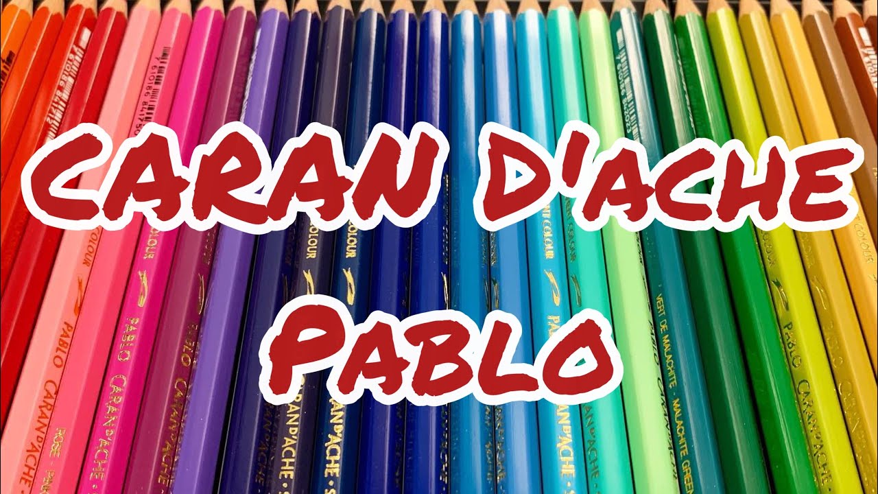 CARAN D'ACHE PABLO SET OF 40 | Unboxing and Swatching - YouTube