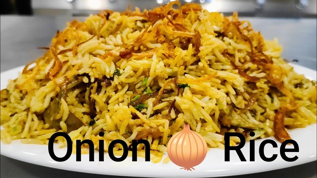 how to make onion 🧅 Rice Arabic Style / onion Dice Ricepe - YouTube