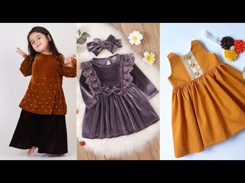babies dress designing ideas for winters || baby girls frocks designs ...