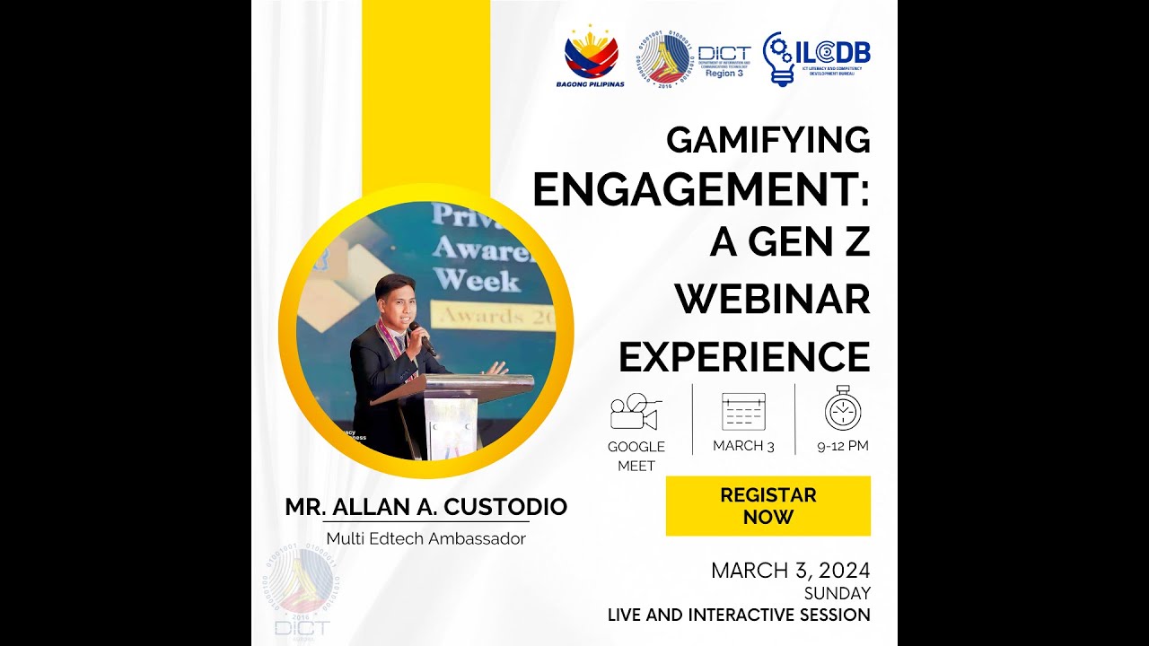 DICT Aurora Free Webinar on Gamifying Engagement A Gen Z Webinar ...