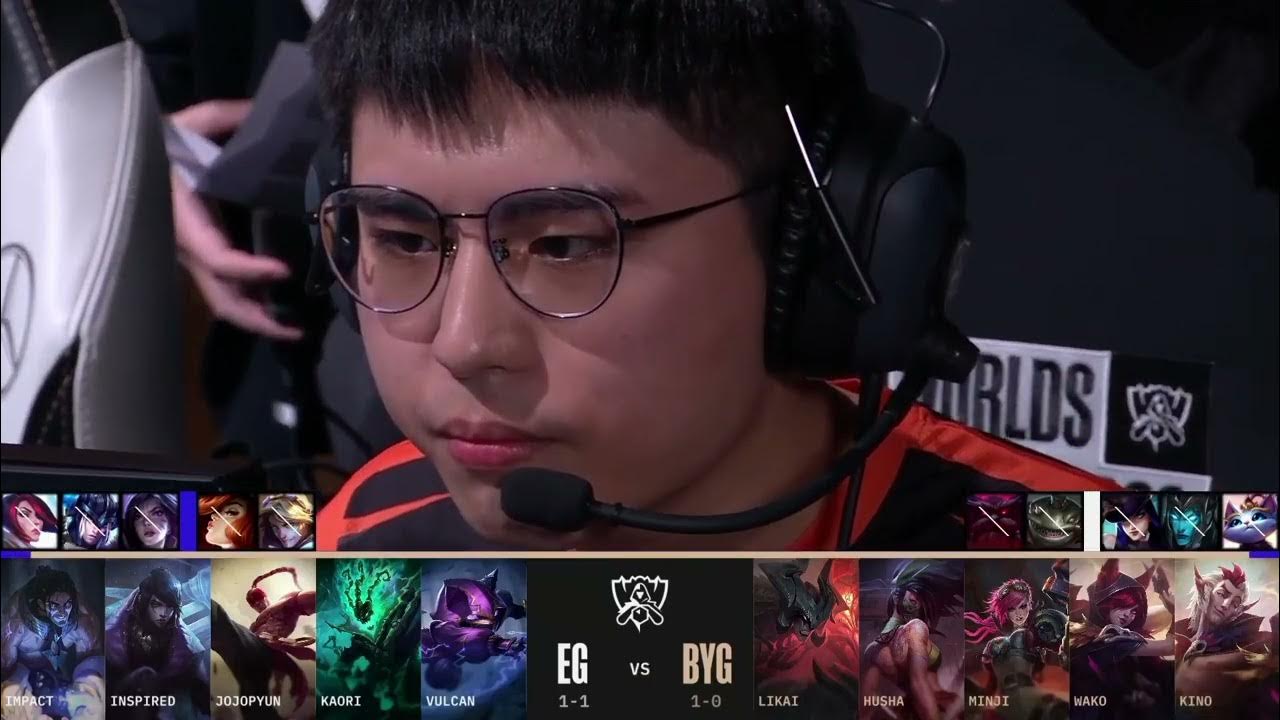Worlds 2022 - Play-In Day 2 | EG vs BYG (Match 5) - YouTube