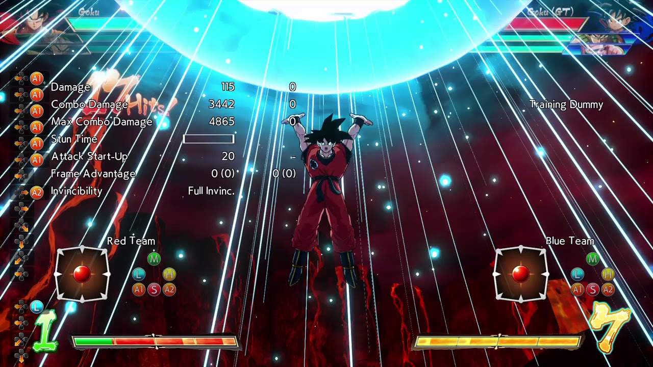 DRAGON BALL FighterZ - buffed Base Vegeta 214L - YouTube