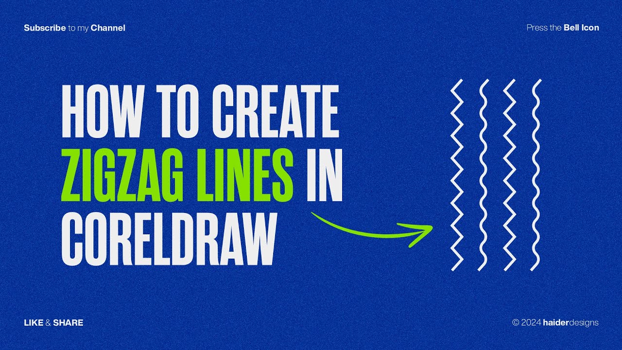 HOW TO CREATE ZIGZAG LINES IN CORELDRAW 2020 YouTube HOW TO CREATE ZIGZAG LINES IN CORELDRAW 2020 YouTube