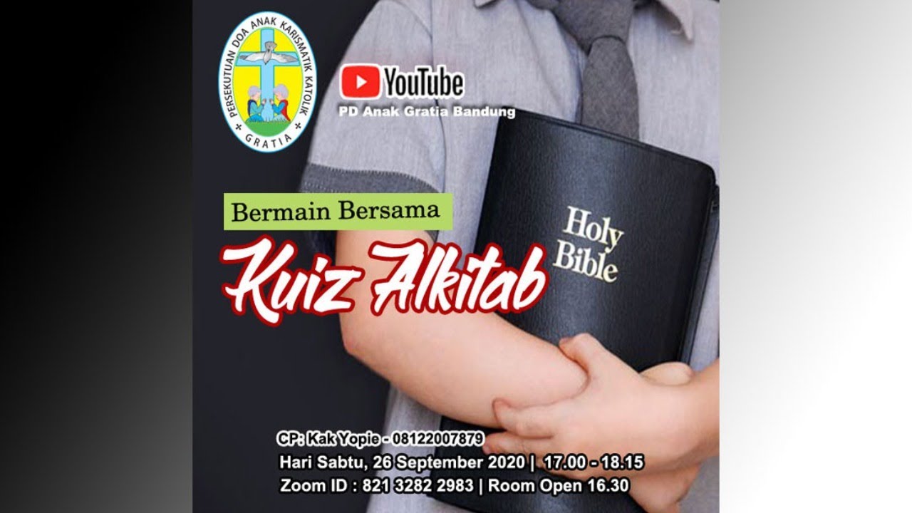 Persekutuan Doa Anak Gratia | 26 Sept 2020 | Kuiz Alkitab - YouTube