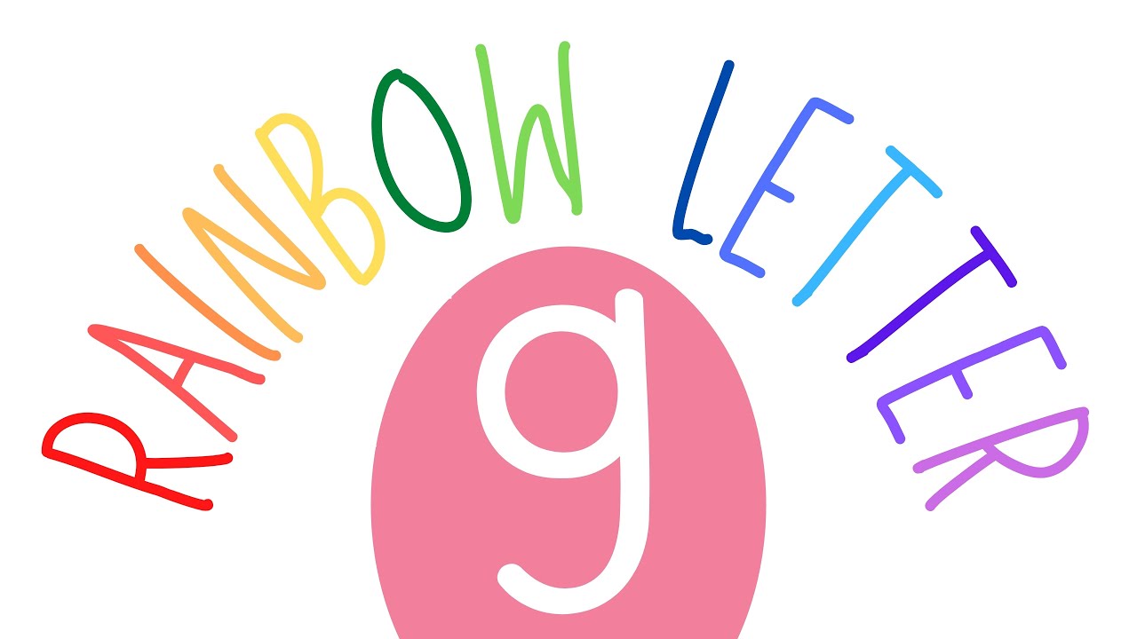 Learn to Write | Lowercase Letter g | Rainbow Letters for Kids - YouTube