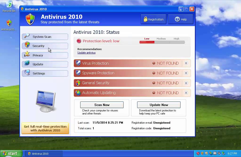 Antivirus 2010 (Rogue Antivirus) - YouTube