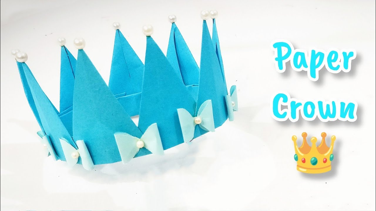 Paper crown 👑 | origami paper crown | 3d paper crown | easy paper crown ...