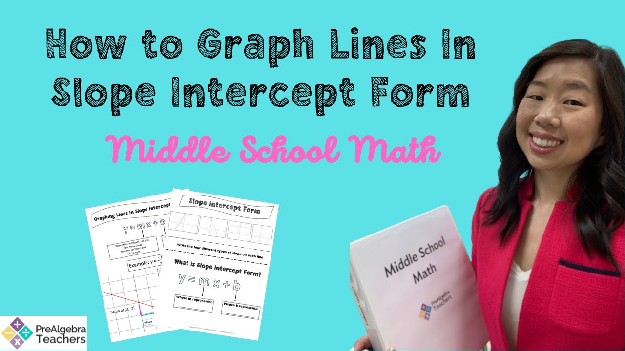 Slope Intercept Form of the Equation of a Line - YouTube