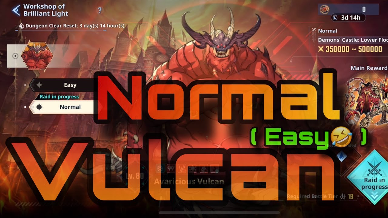 Avaricious Vulcan (Normal) - Play on mobile | Solo Leveling: Arise ...