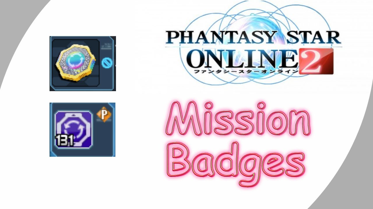 【PSO2】 Mission Badges Explained - YouTube