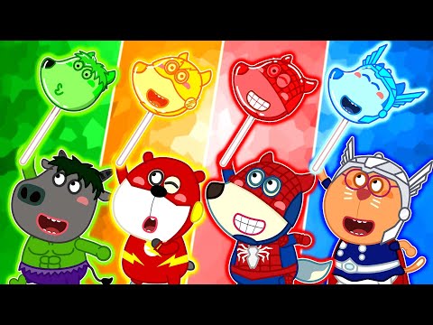 LYCAN and Friends Lollipop Superheroes 🐺 Funny Stories for Kids
