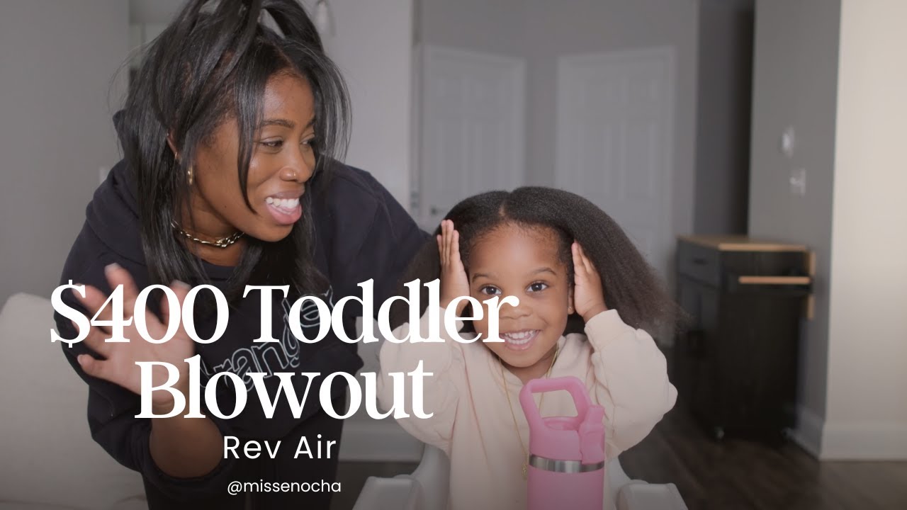 I Tried The Viral Rev Air on My 3 year old | Toddler Natural Hairstyles ...