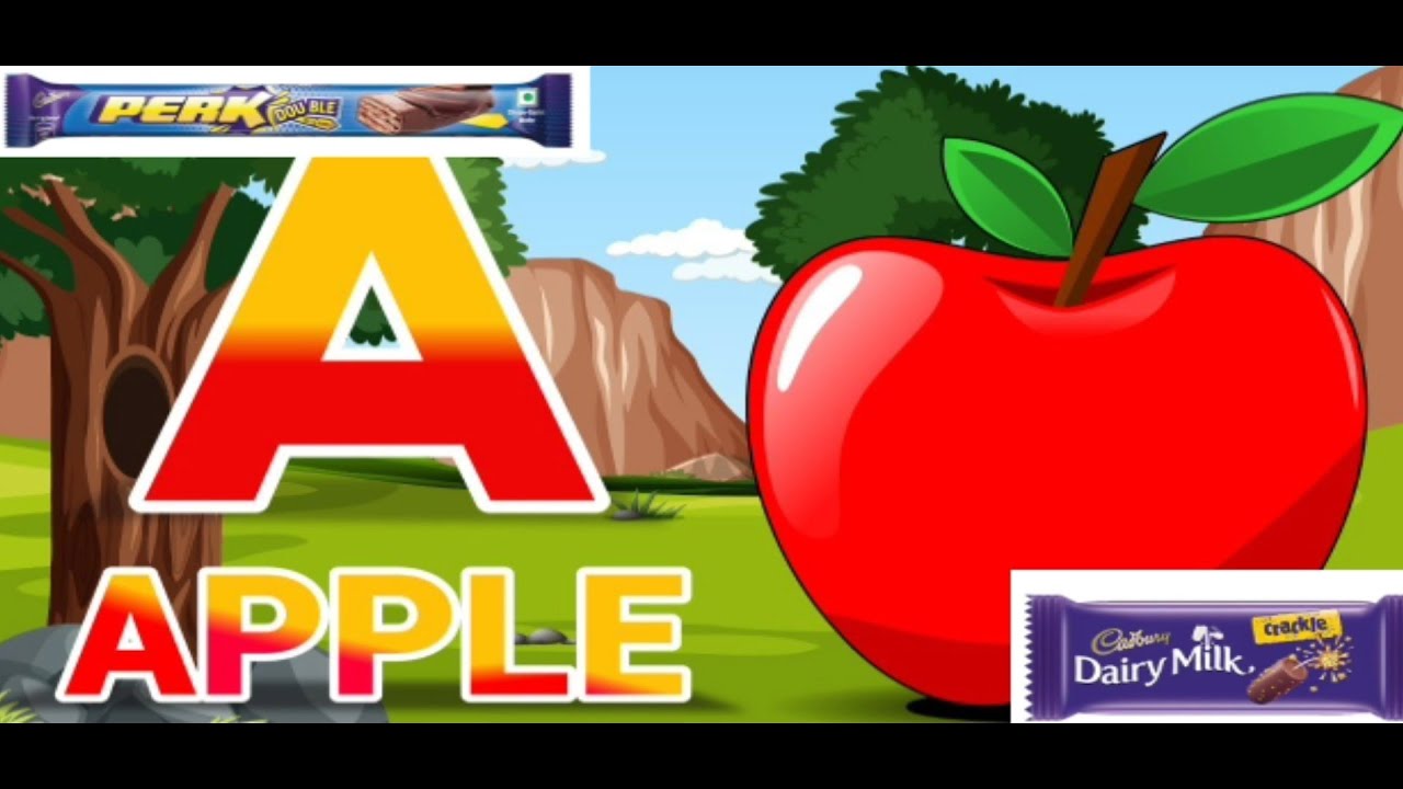 "A for Apple | Kids Learning Video | Phonics Sounds A-Z!" #LearnWithFun ...