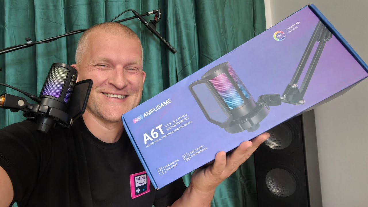 FIFINE A6T USB Gaming Microphone Kit for PC,PS4/5 - YouTube