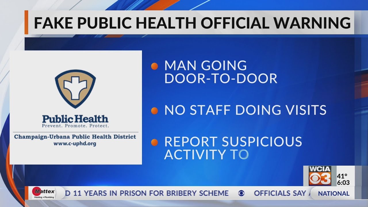 CUPHD warns of fraudulent public health official in Champaign Co. - YouTube