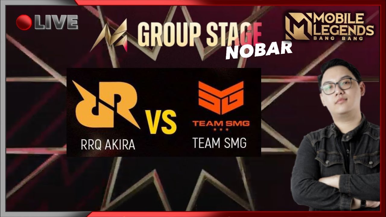 🔴NOBAR M5 GROUP STAGE RRQ VS SMG Mobile Legends Indonesia #M5 #M5 ...