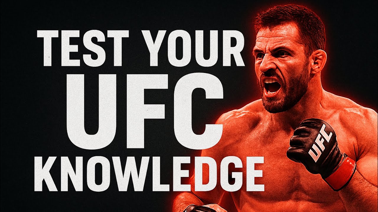 UFC quiz! Test your UFC knowledge! - YouTube