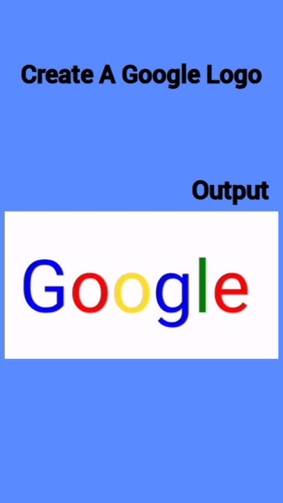 Create A Google Logo Using HTML CSS#OSDeveloper#Webdeveloper#Shorts - YouTube
