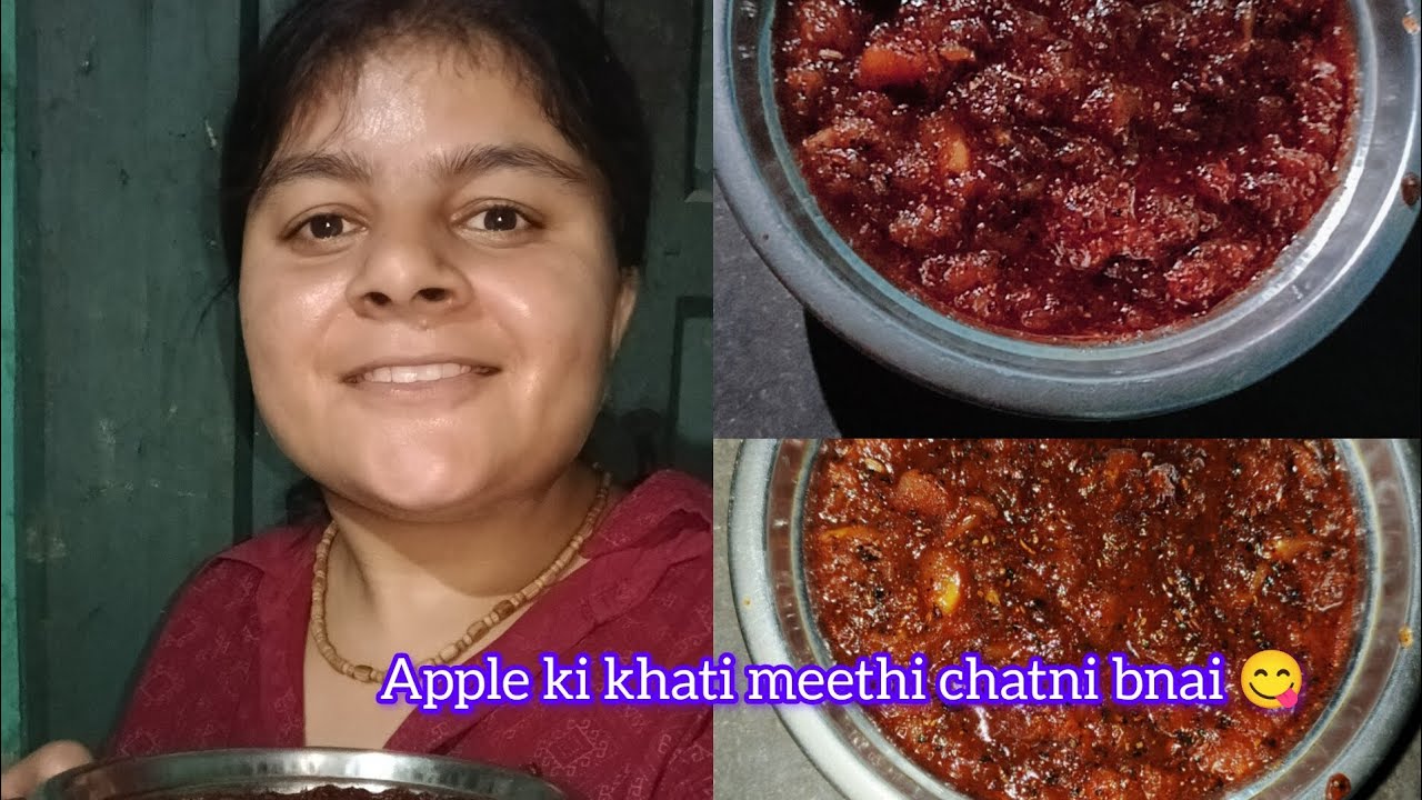 Apple ki khati meethi chatni ki recepie - YouTube