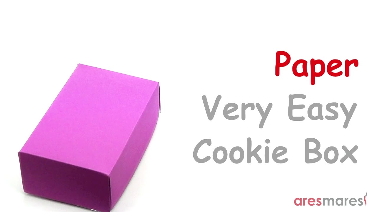 Paper Very Easy Cookie Box - YouTube