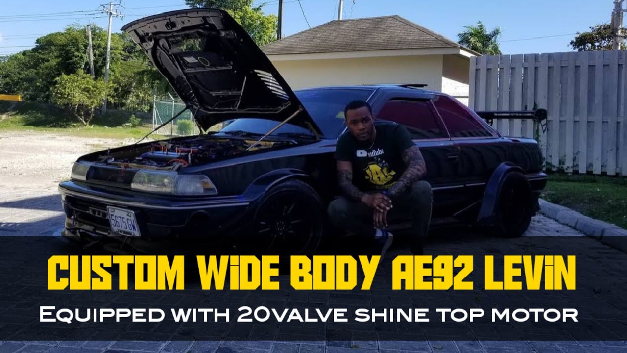 Angelo's Custom Wide Body Ae92 Toyota Levin|| 20valve Equipped - YouTube