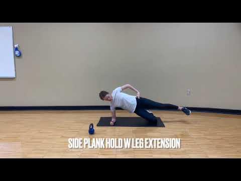 Side Plank Hold w Leg Extension - YouTube