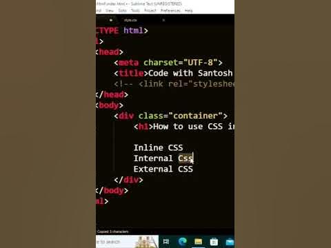 How to use CSS for HTML #html #htmltutorial #css #useofcss #shorts #css3html5 #shortsyoutube ...