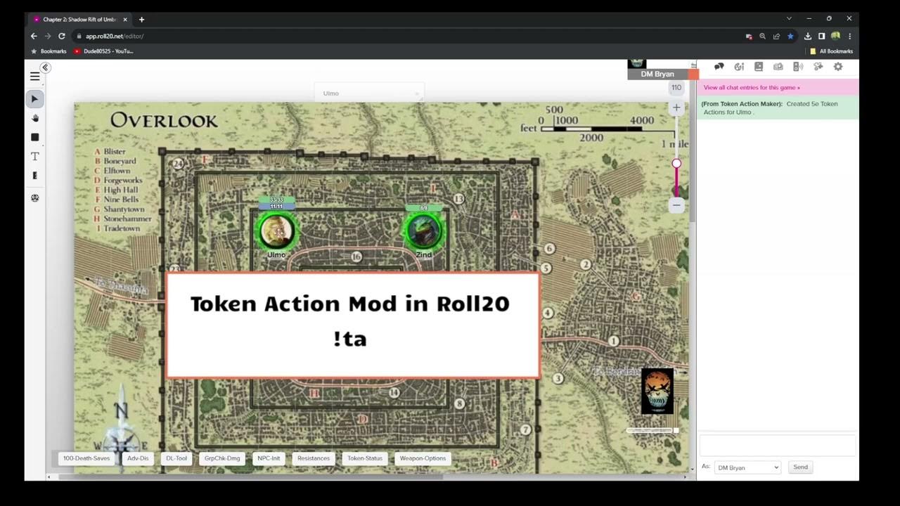 Token Action Mod for Roll20 - Add ALL - YouTube
