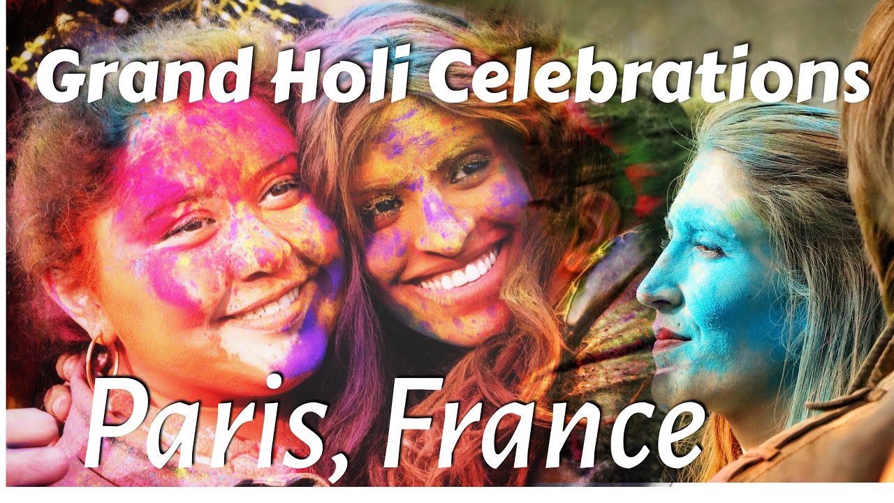 Indian Holi Celebrations in Paris, France | Telugu Vlog in France - YouTube