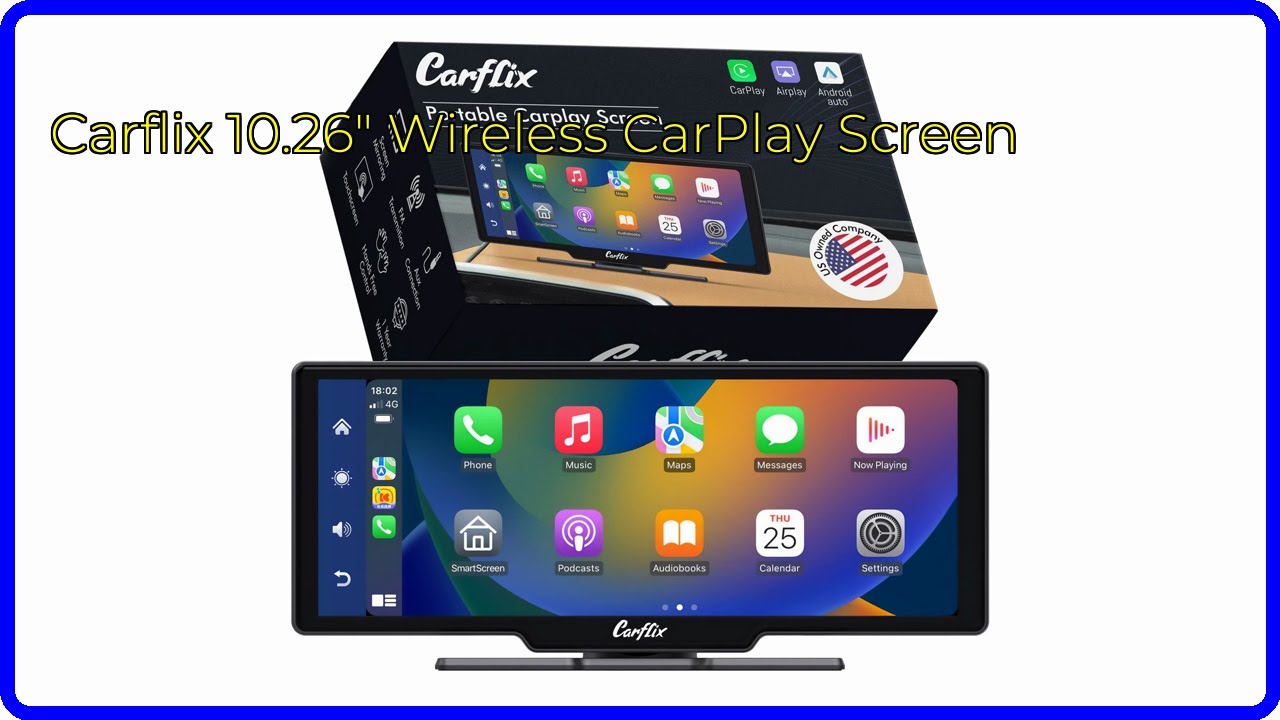 REVIEW (2024): Carflix 10.26" Wireless CarPlay Screen. ESSENTIAL ...