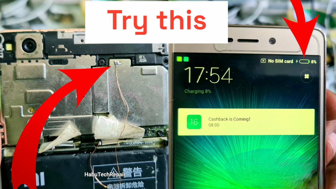 Xiaomi Redmi Mi Slow Charging Show Charging 0% Problem? Fix - YouTube