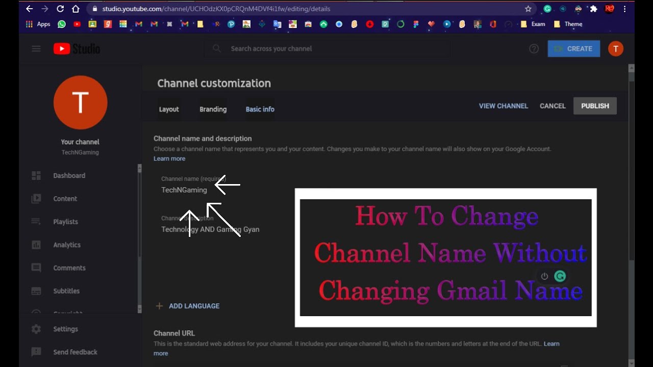 First Video!!! HOW TO CHANGE CHANNEL NAME - YouTube